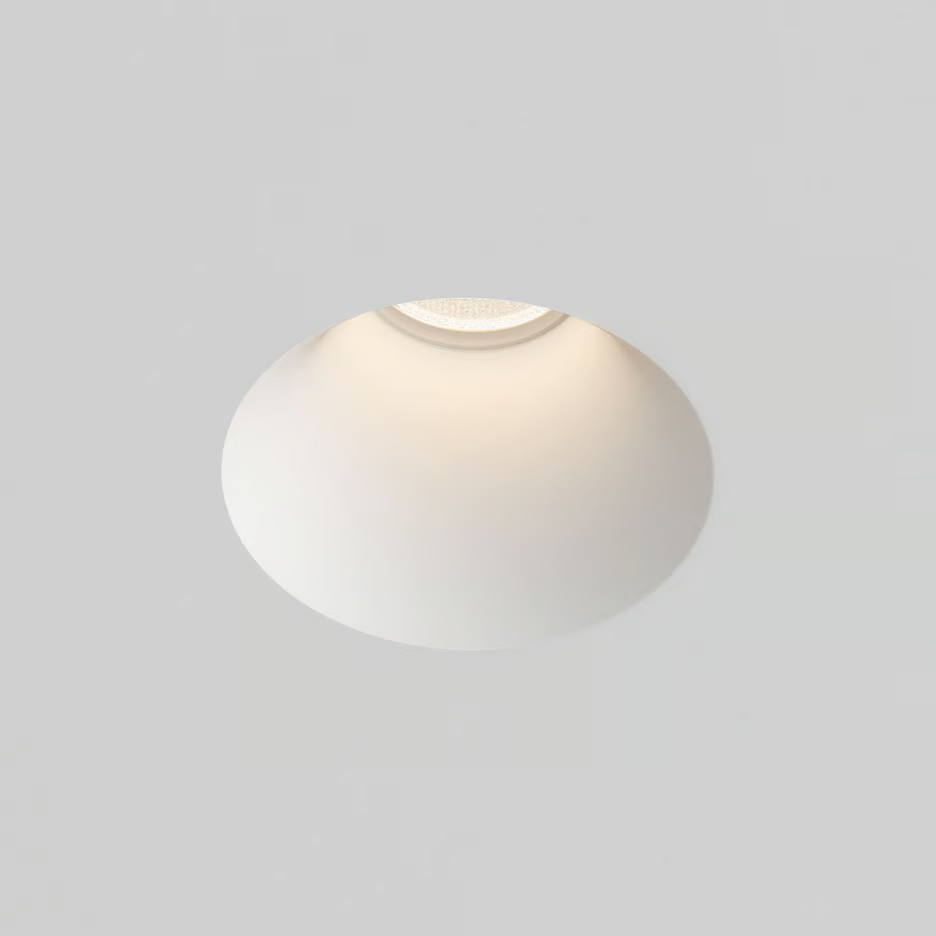 Astro Blanco Round Fixed Interior Ceiling Light - Plaster — Bathroom Outlet
