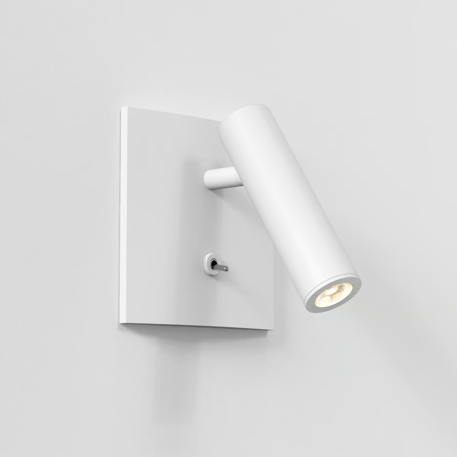 Astro Enna Square Switched LED Wall Light — Bathroom Outlet