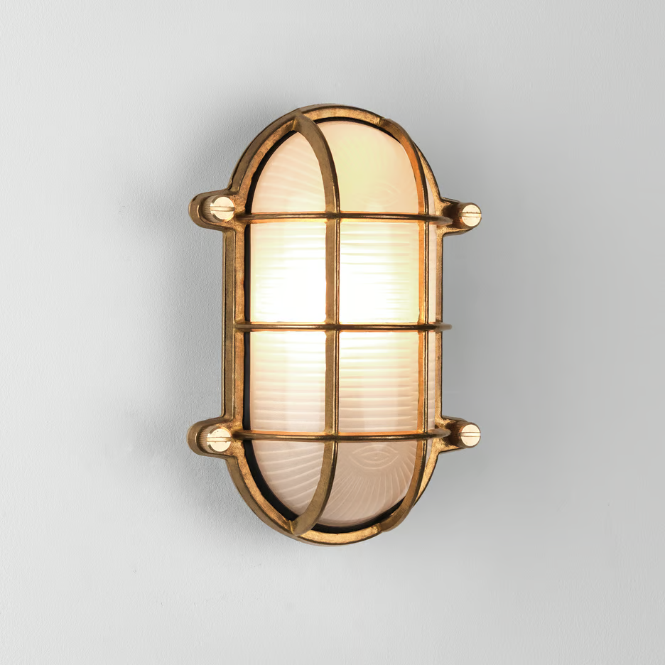 Astro Thurso Oval Ceiling/Wall Light - Cast Brass — Bathroom Outlet