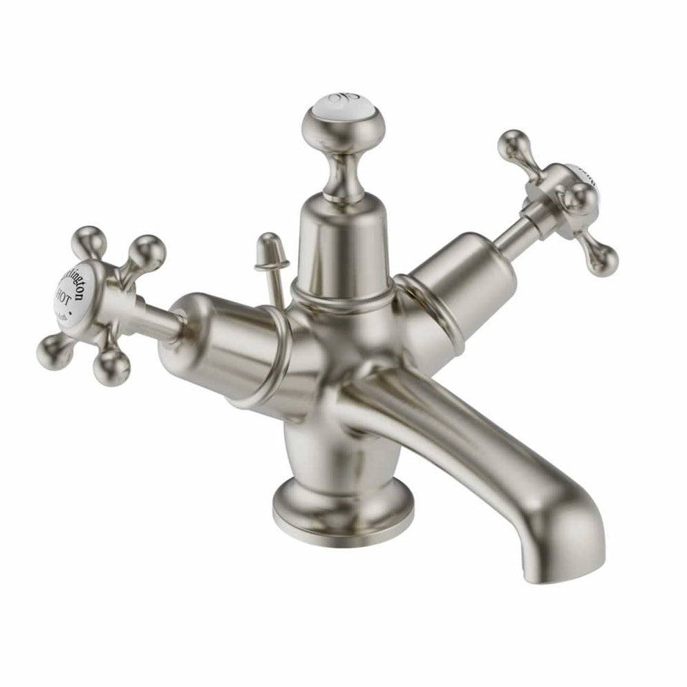 Burlington Quarter Turn Basin Mixer Tap With Pop Up Waste And Claremon ...