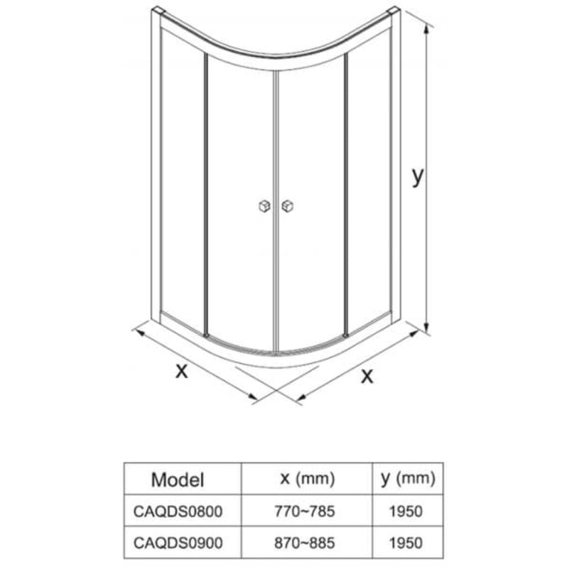 Crosswater Clear 6 Double Door Quadrant Shower Enclosure - Silver ...