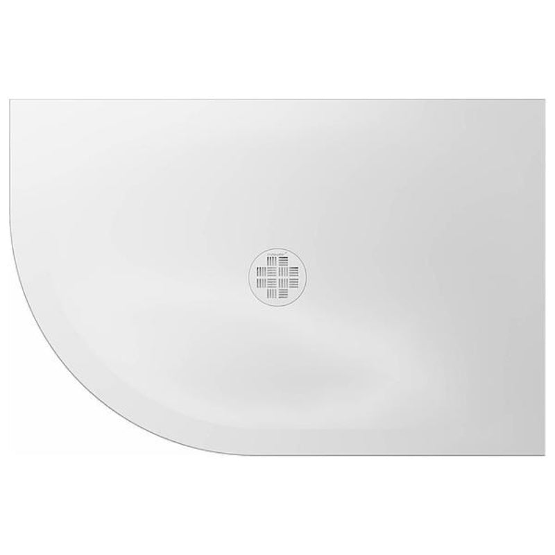 Crosswater Creo Offset Quadrant Shower Tray - White (Waste Sold Separa ...