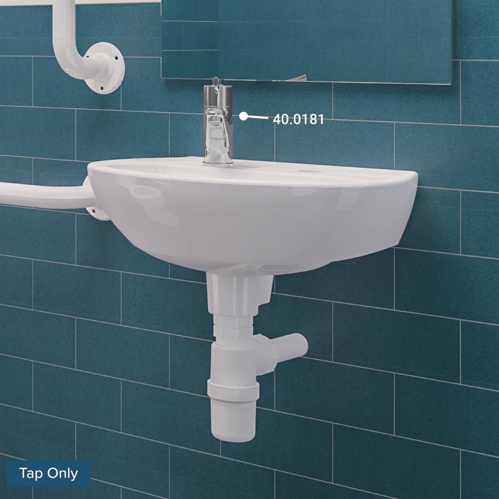 Eastbrook Basin Mixer Tap For Doc M Pack - Chrome — Bathroom Outlet