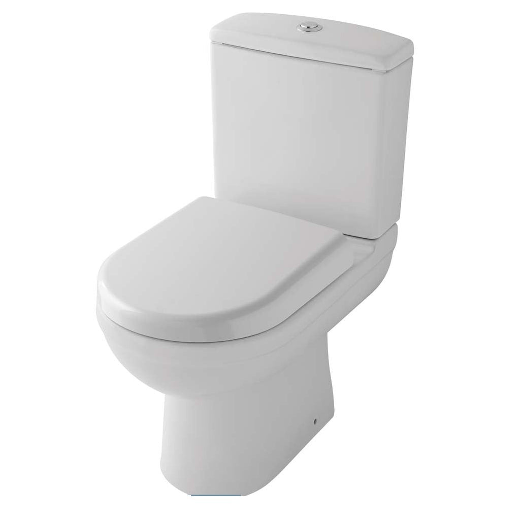 Eastbrook Dura Rimless Close Coupled Toilet With Cistern And Soft Clos ...