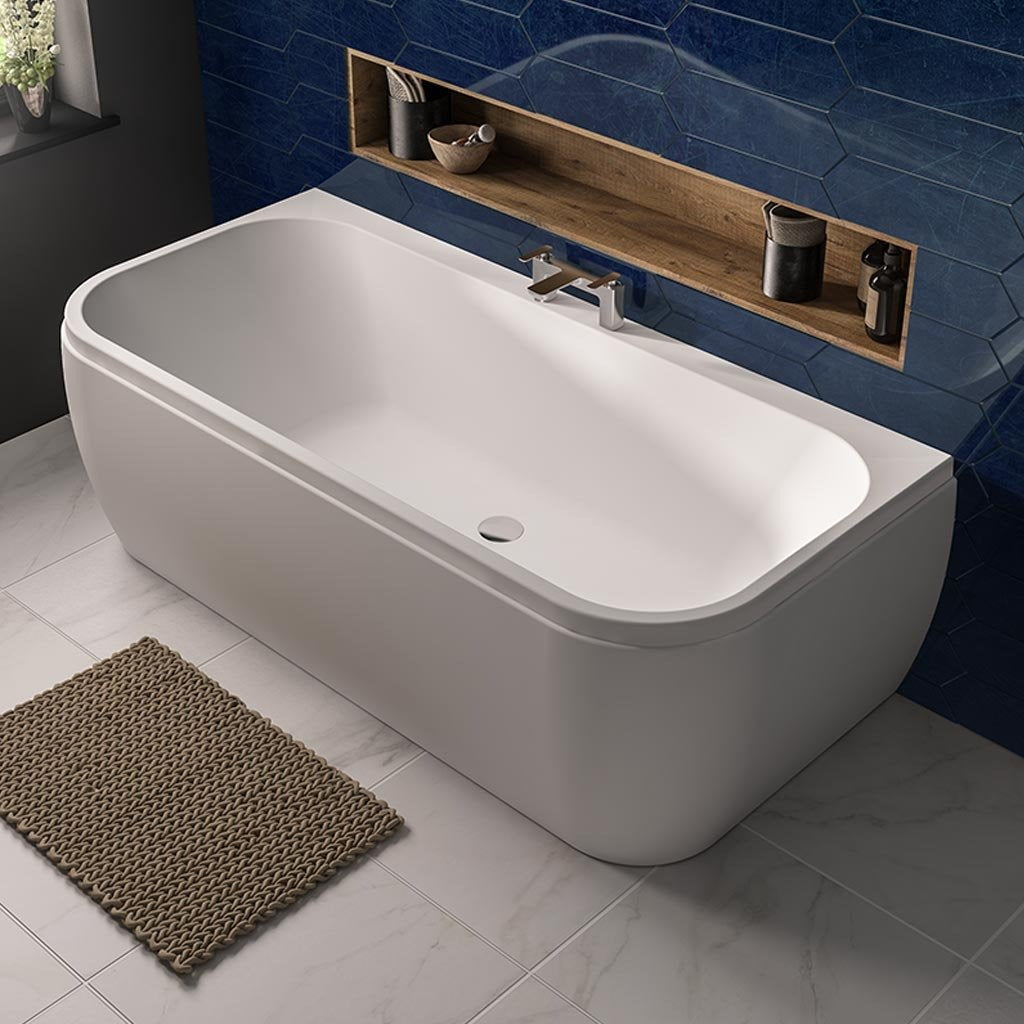 Eastbrook Malin Beauforte D Shaped Bath Front Panel - White — Bathroom ...