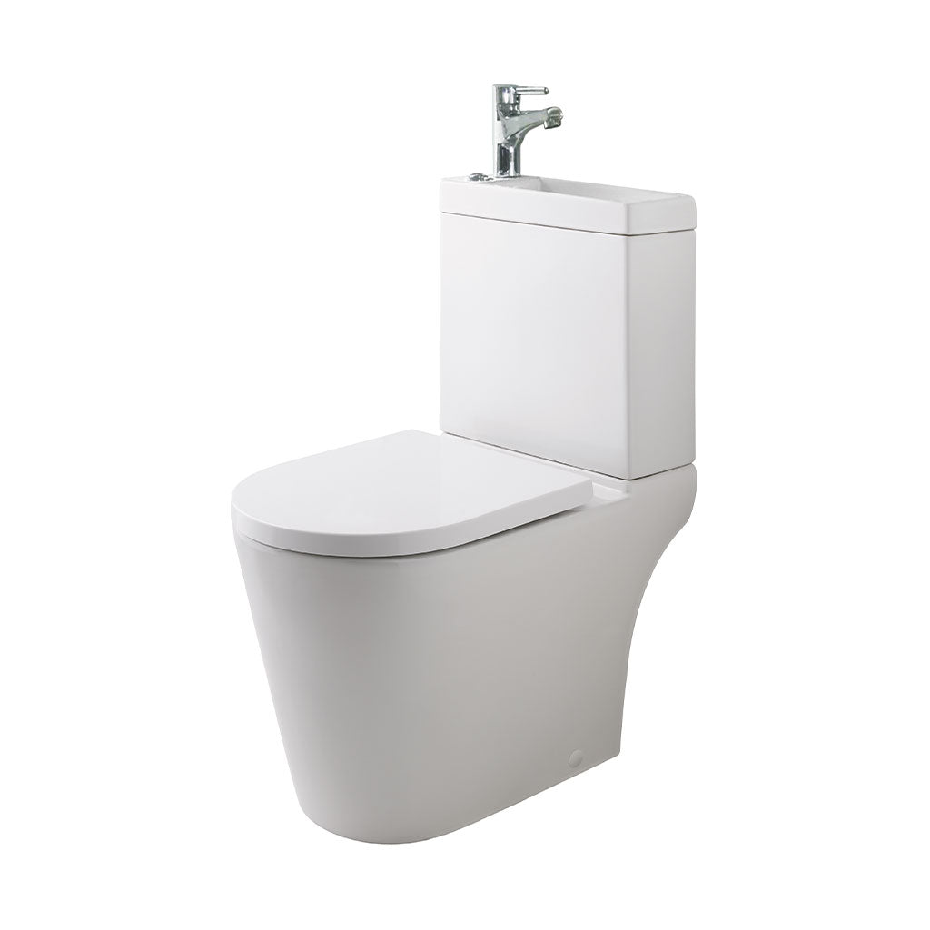 Eastbrook Metro Close Coupled Toilet With Cistern, Basin, Tap And Soft ...