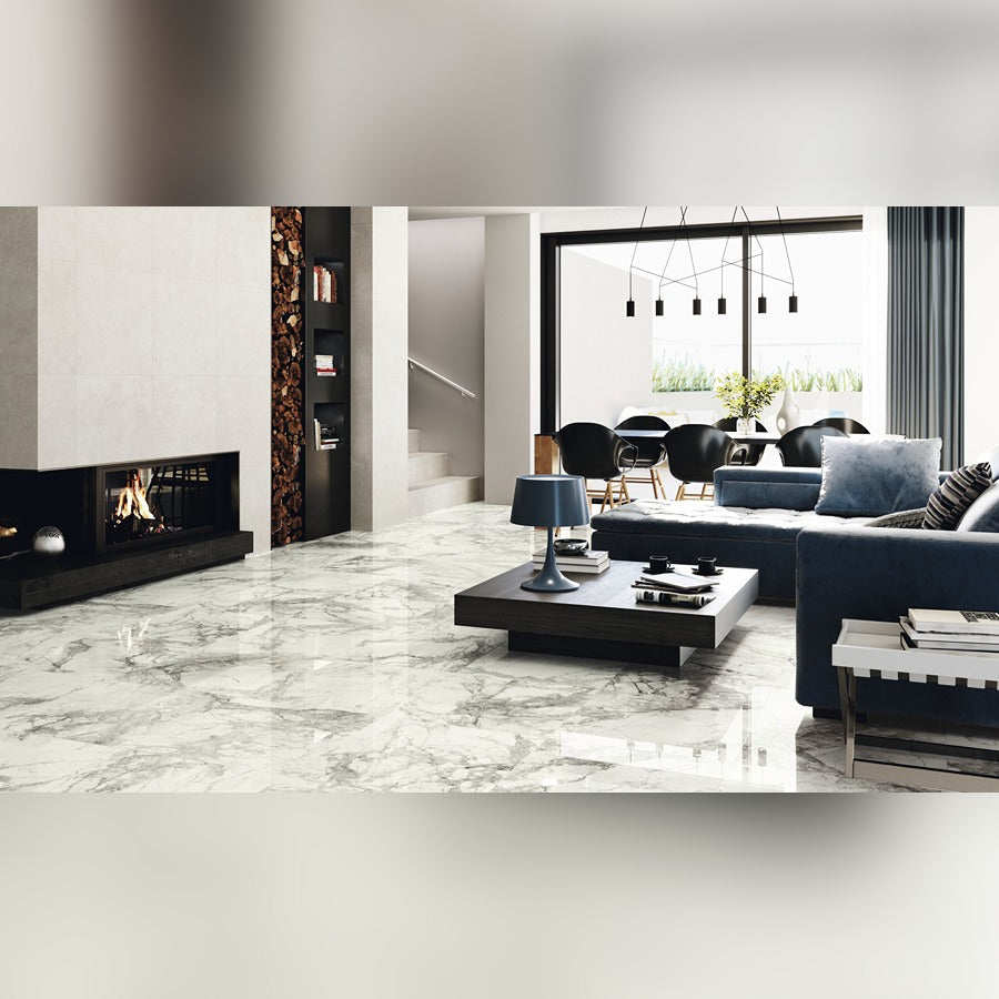 Lucca Opulenza Sabbia Rect Porcelain Tile 60x60 — Bathroom Outlet