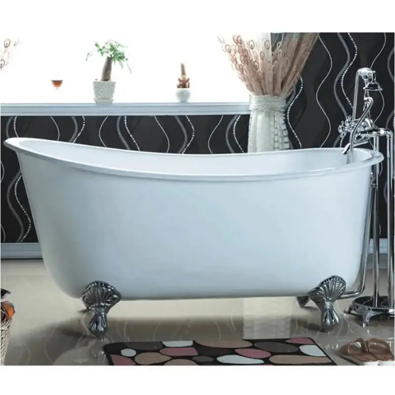Marseille Small Single Ended Slipper Freestanding Cast Iron Bath ...