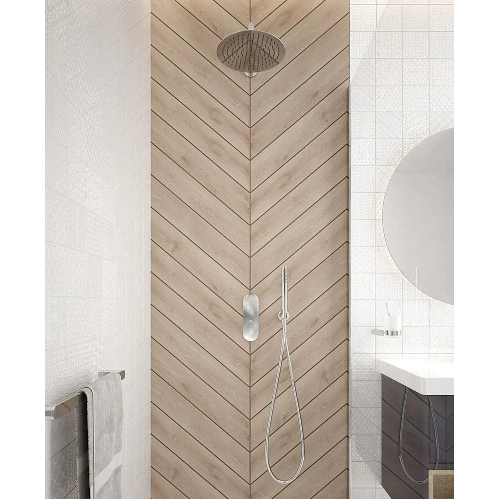 Sonas Alita Knurled Shower Set 2 With Shower Head, Arm & Handset ...