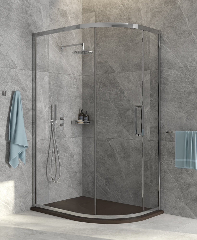 Sonas Aspect 8mm Single Door Offset Quadrant Shower — Bathroom Outlet