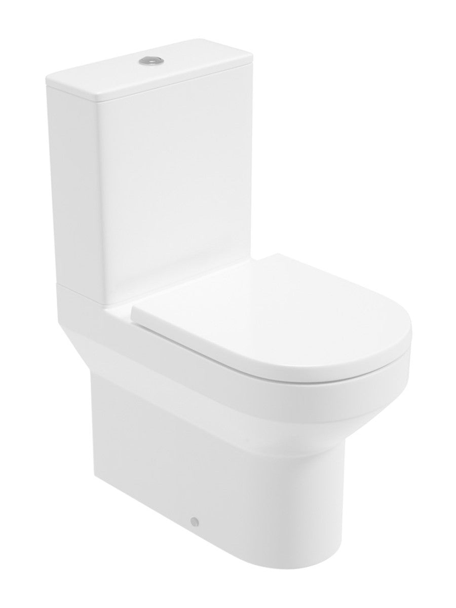 Sonas Base Rimless Close Coupled Toilet, Soft Close Seat With Cistern ...