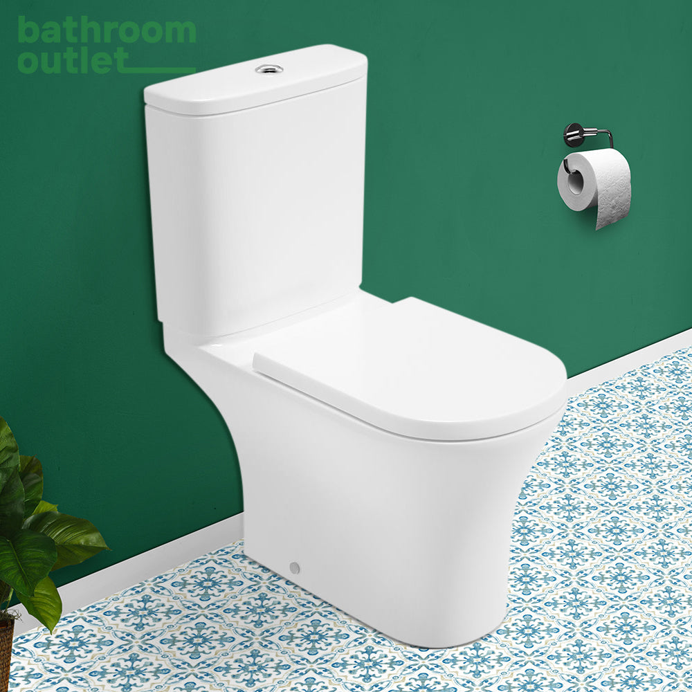 Sonas Pena Rimless Open Back Close Coupled Toilet With Cistern And Sea ...