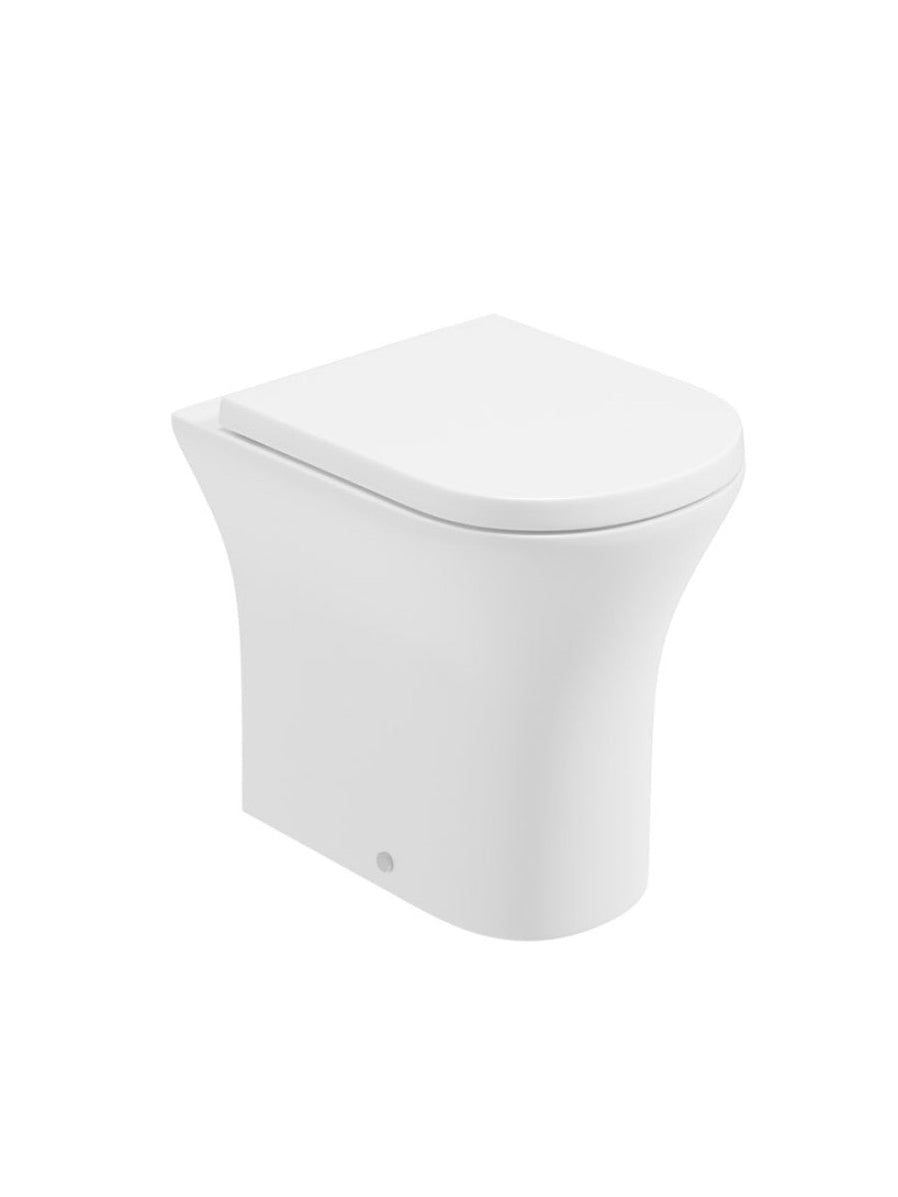Sonas Pena Rimless Wall Hung Toilet And Seat - White — Bathroom Outlet