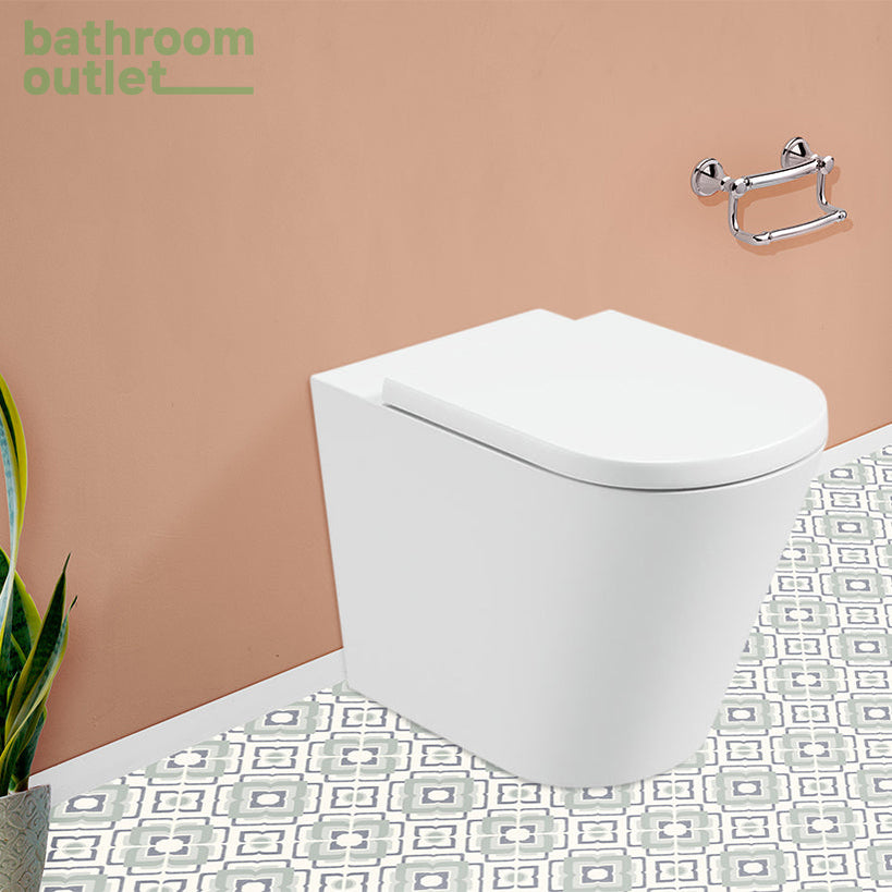 Sonas Reflections Rimless Back to Wall Toilet And Seat — Bathroom Outlet