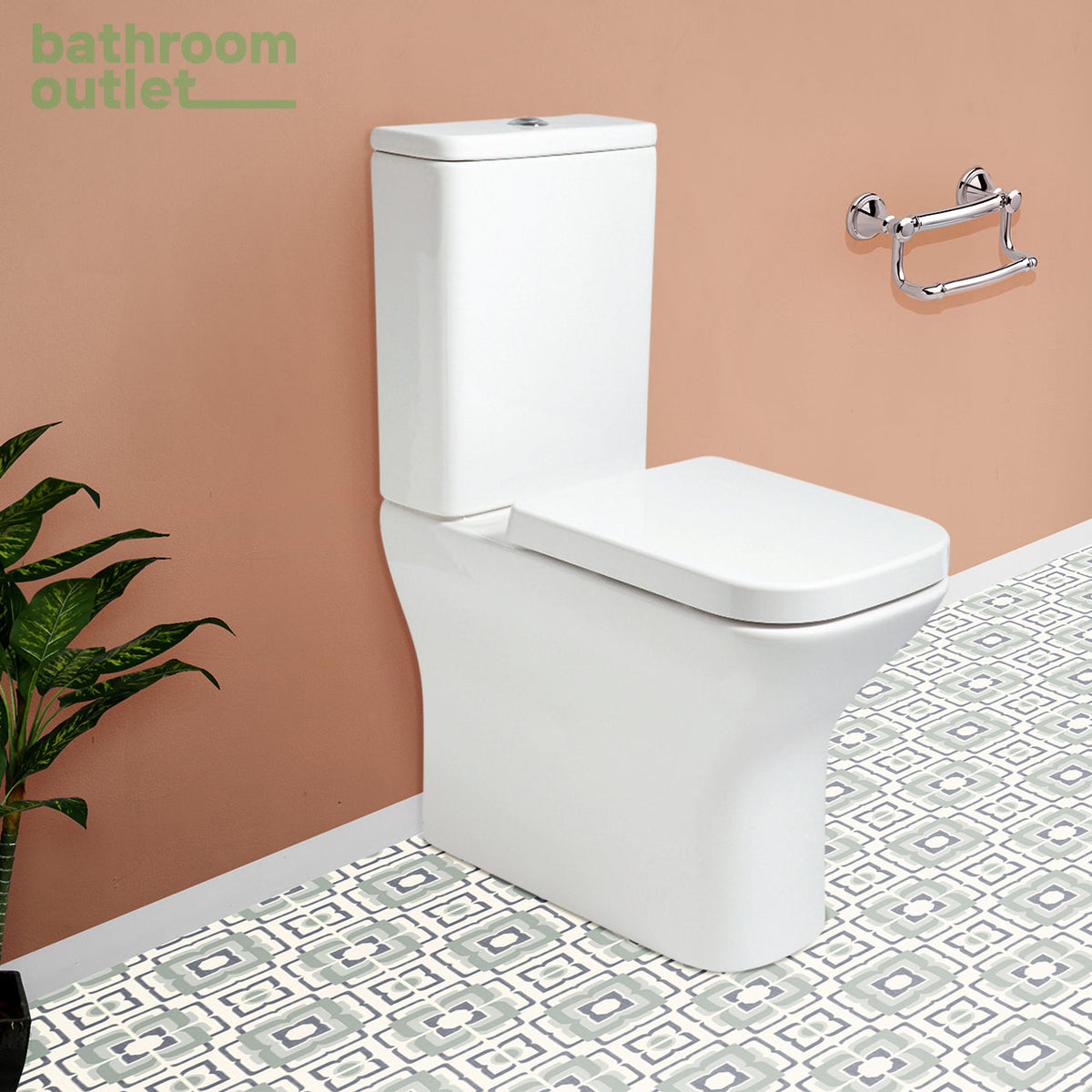 Sonas Sophia Rimless Fully Shrouded Comfort Height Toilet With Cistern ...