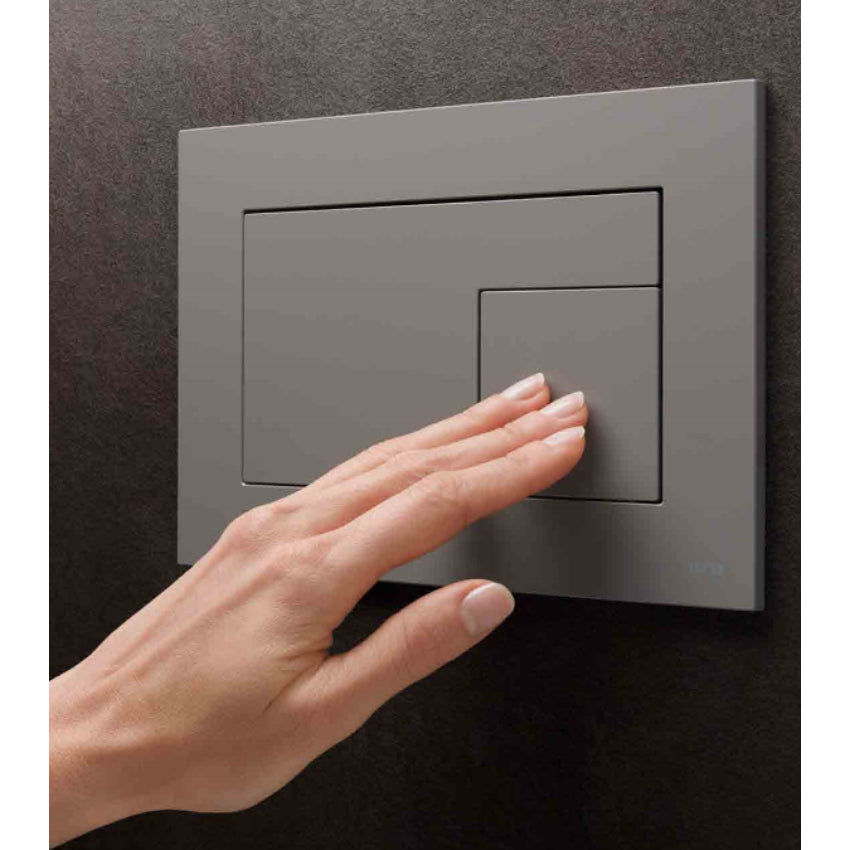 Tece Velvet Dual Flush Plate for Concealed Cistern — Bathroom Outlet